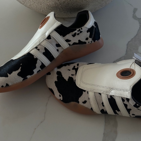 adidas | Shoes | Adidas Cow Print Sneakers Taekwondo Mei Pony Hair ...